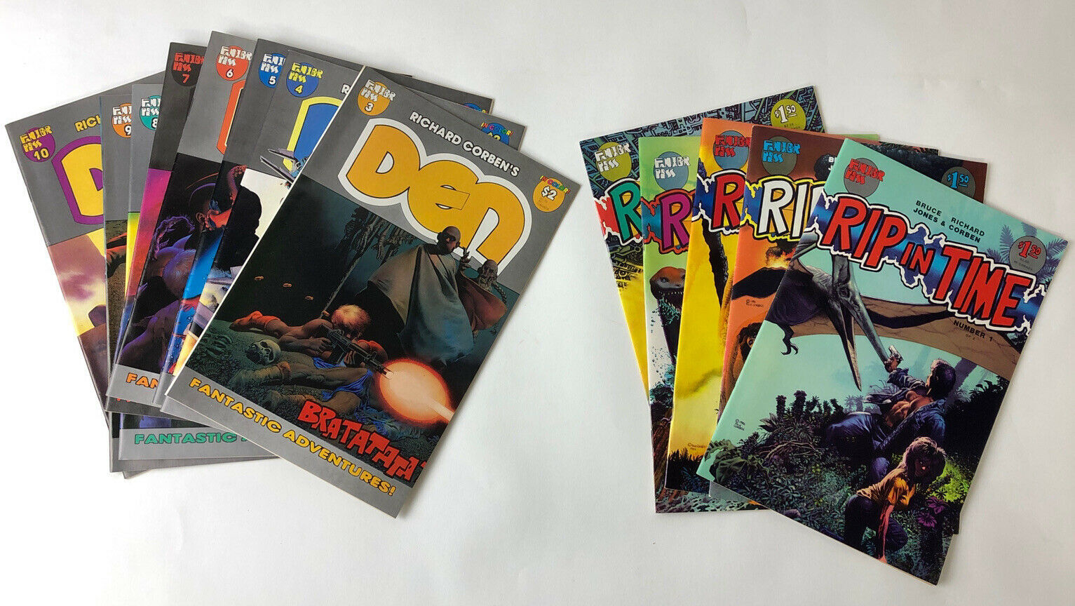 RICHARD CORBEN FANTAGOR PRESS LOT | RIP IN TIME NO.1-5 AND DEN NO.3-10 ...